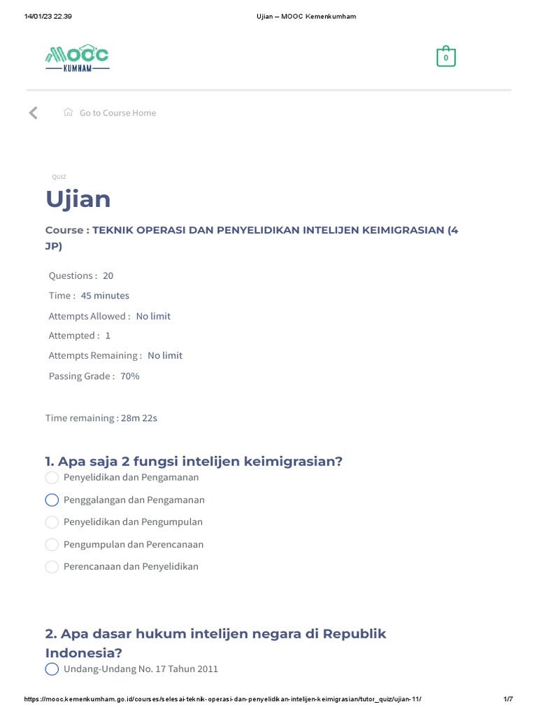 Teknik Operasi Dan Penyelidikan Intelijen Keimigrasian | PDF | Komputer