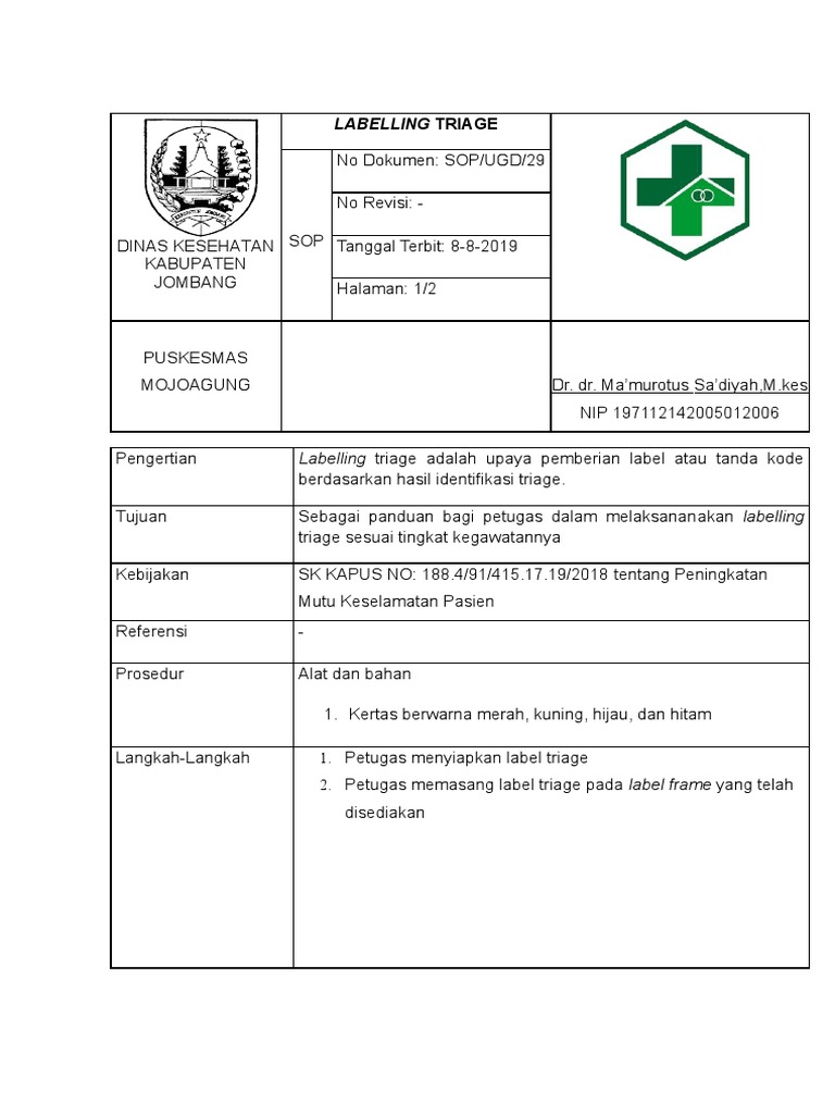 Sop Labeling Terbaru | PDF