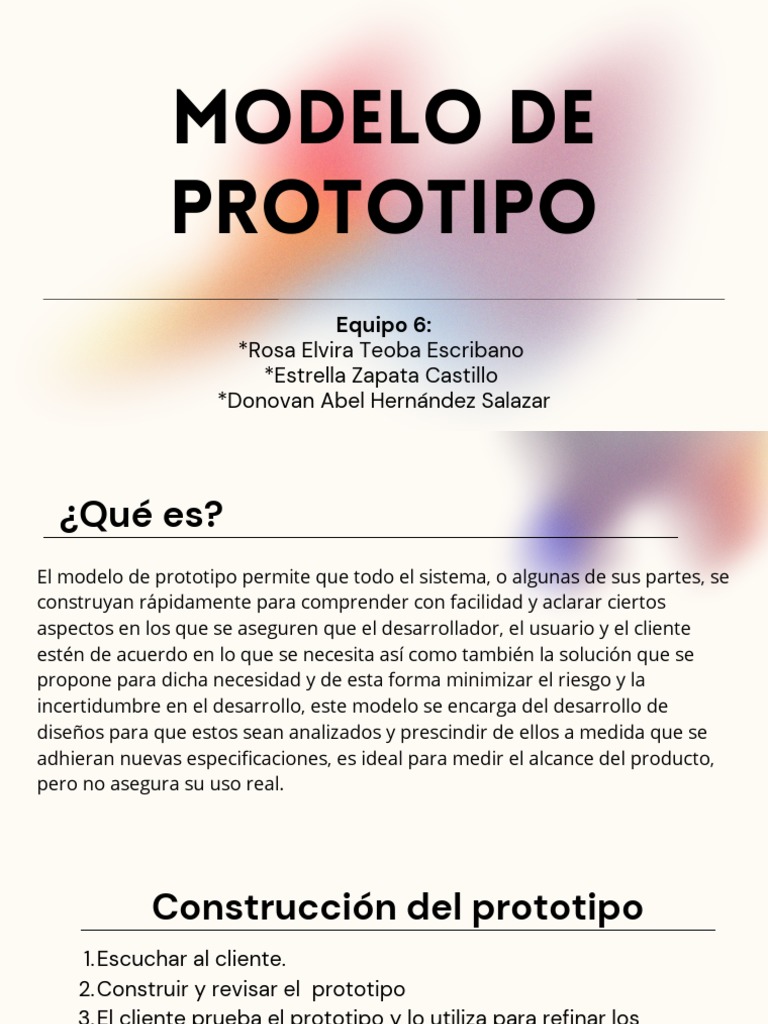 Modelo de Prototipo | PDF | Informática | Ciencias de la Computación
