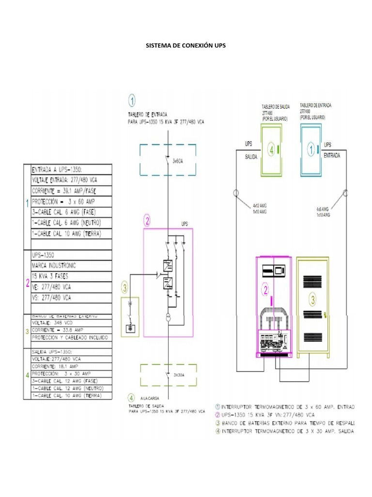 Esquema de Conección Ups | PDF
