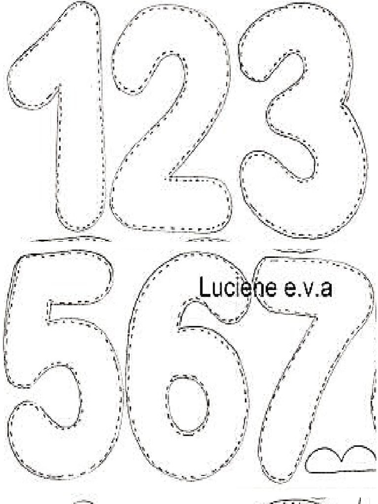 Molde Numeros Pdf