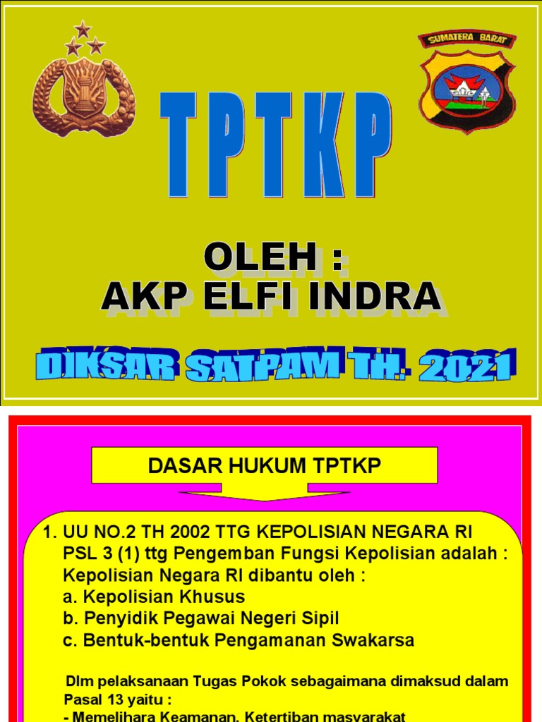 TPTKP Satpam | PDF | Ilmu Sosial