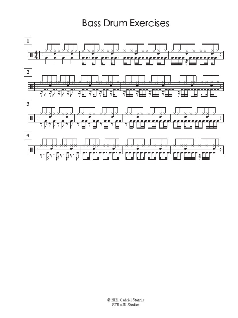 Bass Drum Exercises | PDF