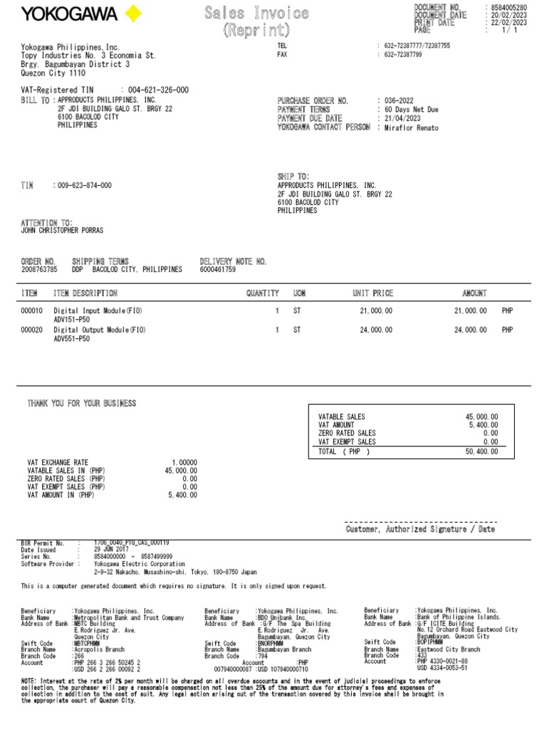 Sales Invoice | PDF | Value Added Tax | Invoice