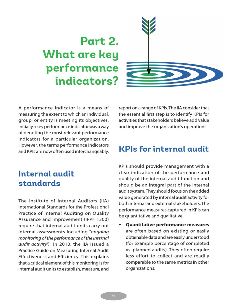 Key Performance Indicators For Internal Audit Function | PDF | Internal Audit | Audit