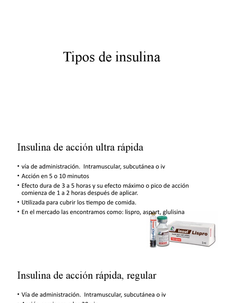 Tipos de Insulina | PDF