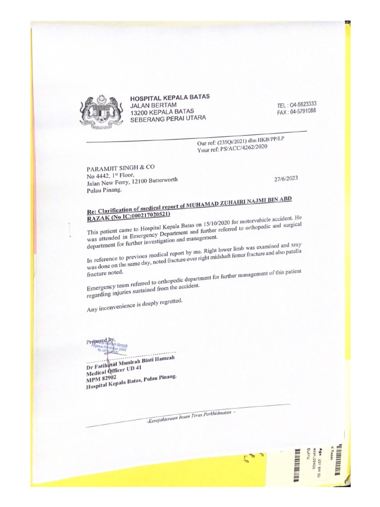 HOSPITAL KEPALA BATAS | PDF