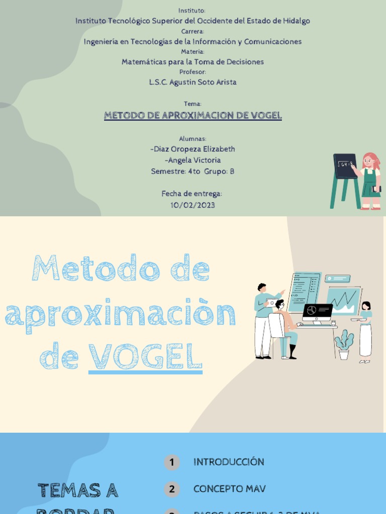 Método de Aproximación de Vogel | PDF