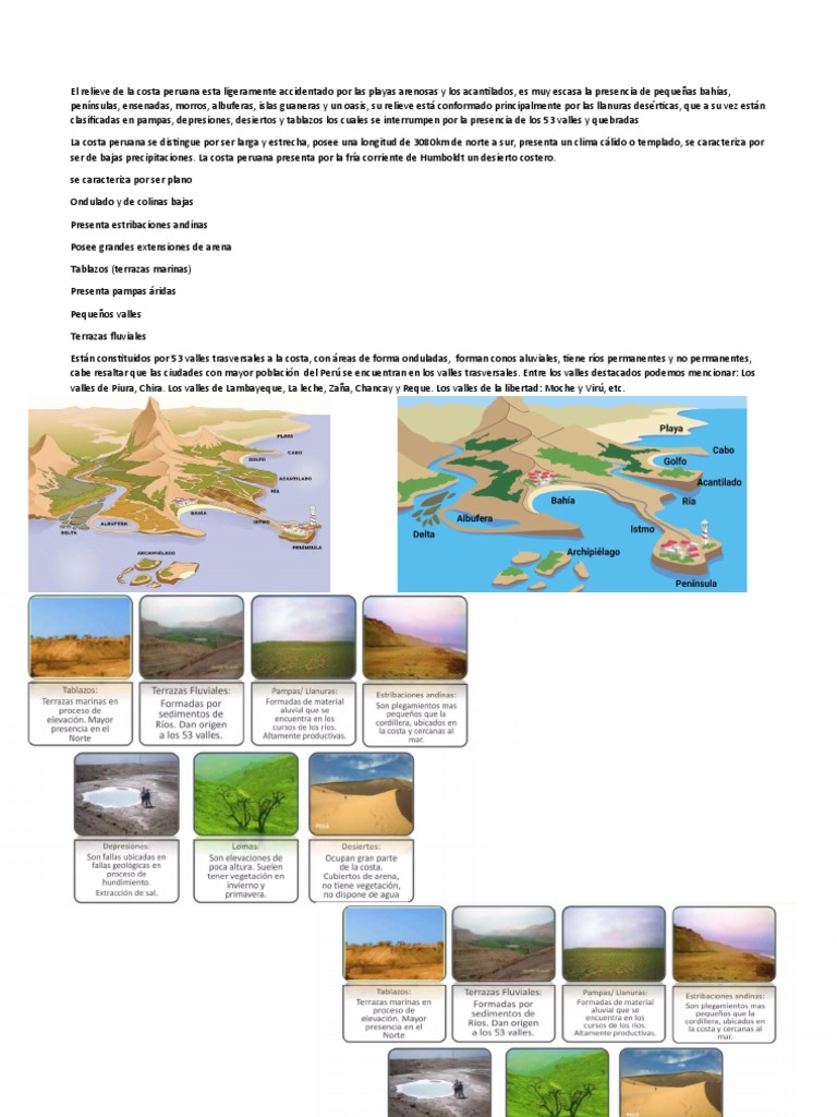 Relieves de La Costa Peruana | PDF