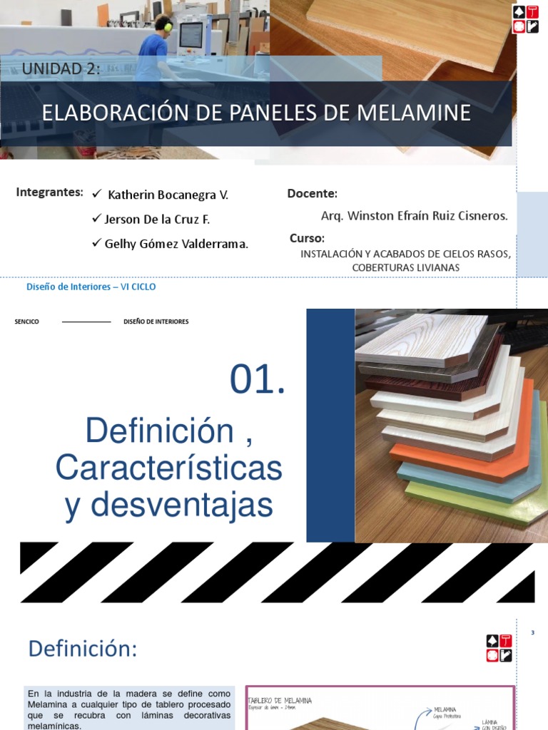 Características y Usos de la Melamina | PDF | Madera | Madera contrachapada
