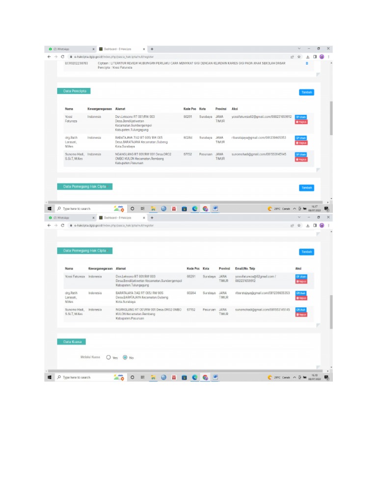 Bukti perbaikan hki | PDF