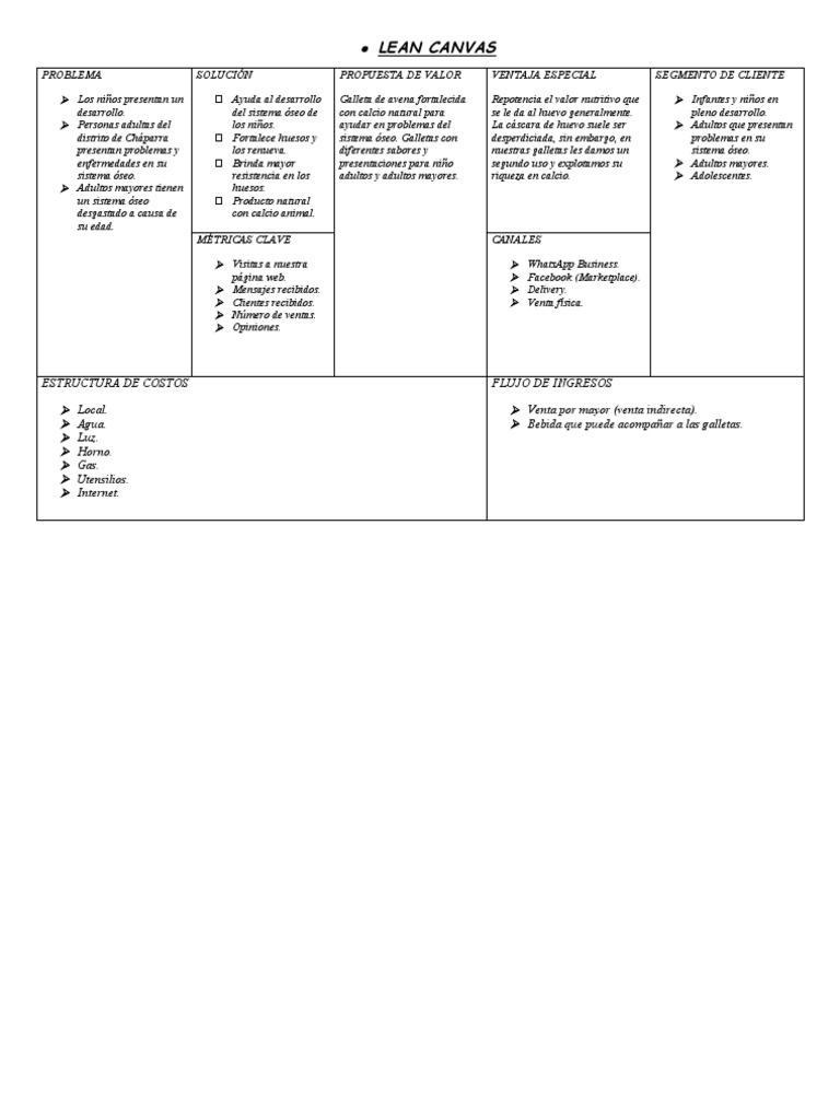 Lean Canvas | PDF