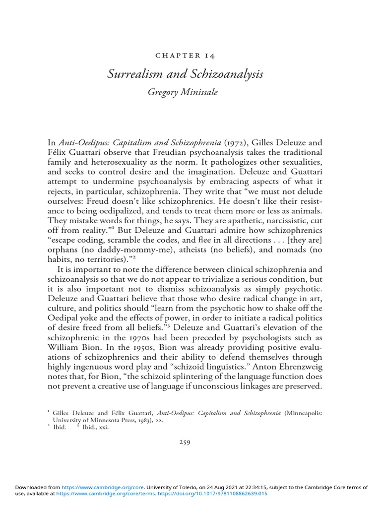 Surrealism and Schizoanalysis - Gregory Minissale (2021) | PDF ...