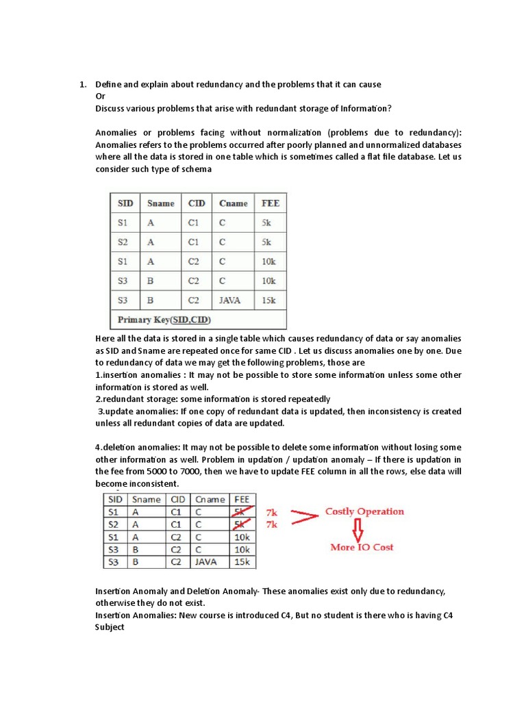 DBMS 4th Unit Questions With Answers | PDF