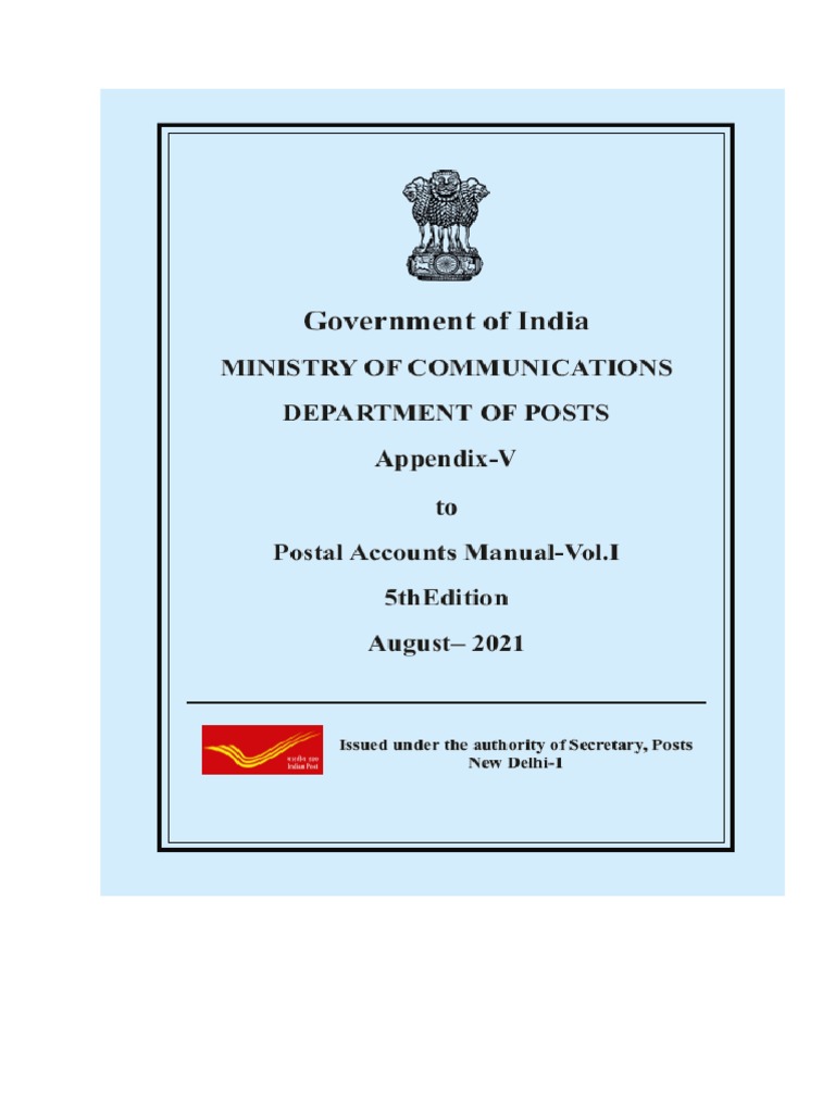 PAM Vol I 5th 2022 | PDF | Mail | Postage Stamp