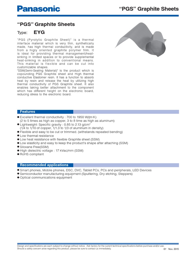 PGS Data Sheet | PDF