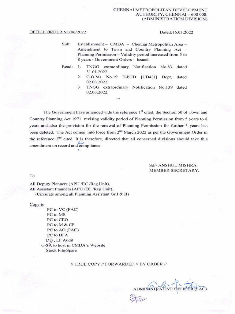 Planning Permit Extension GO | PDF