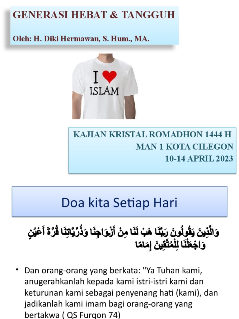 Generasi Hebat: Membangun Pemuda Ideal | PDF