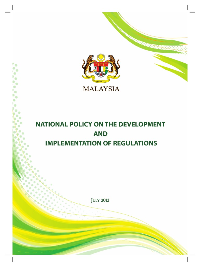 4 - National Policy On The Development and Implemntation of Regulations ...