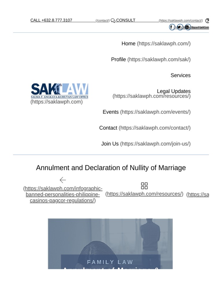 Nullity of Marriage Explained | PDF | Annulment | Common Law