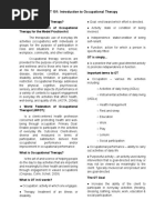 Individual Critical Task List | PDF | Mental Health | Occupational Therapy