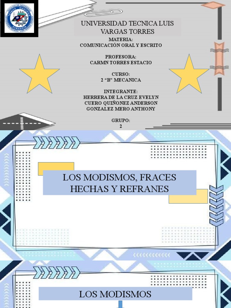 Modismos, Frases Hechas y Refranes | PDF