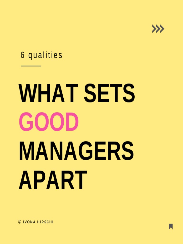 6 Qualities of Effective Managers | PDF | Self-Improvement