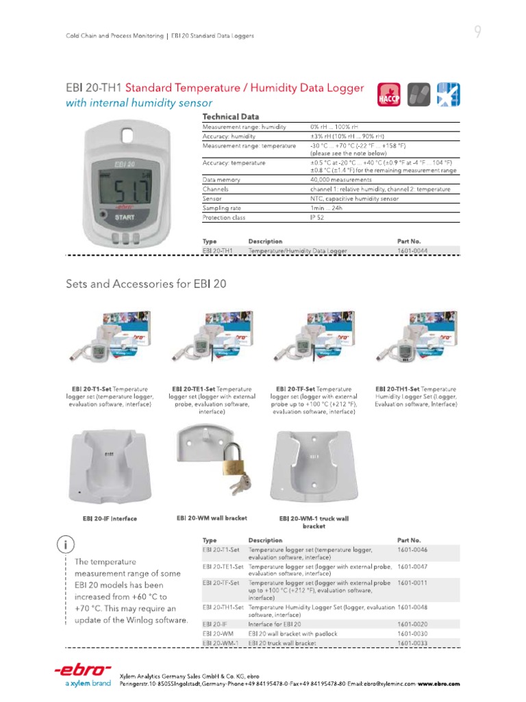 Brosur EBI 20-TH1 Ebro | PDF
