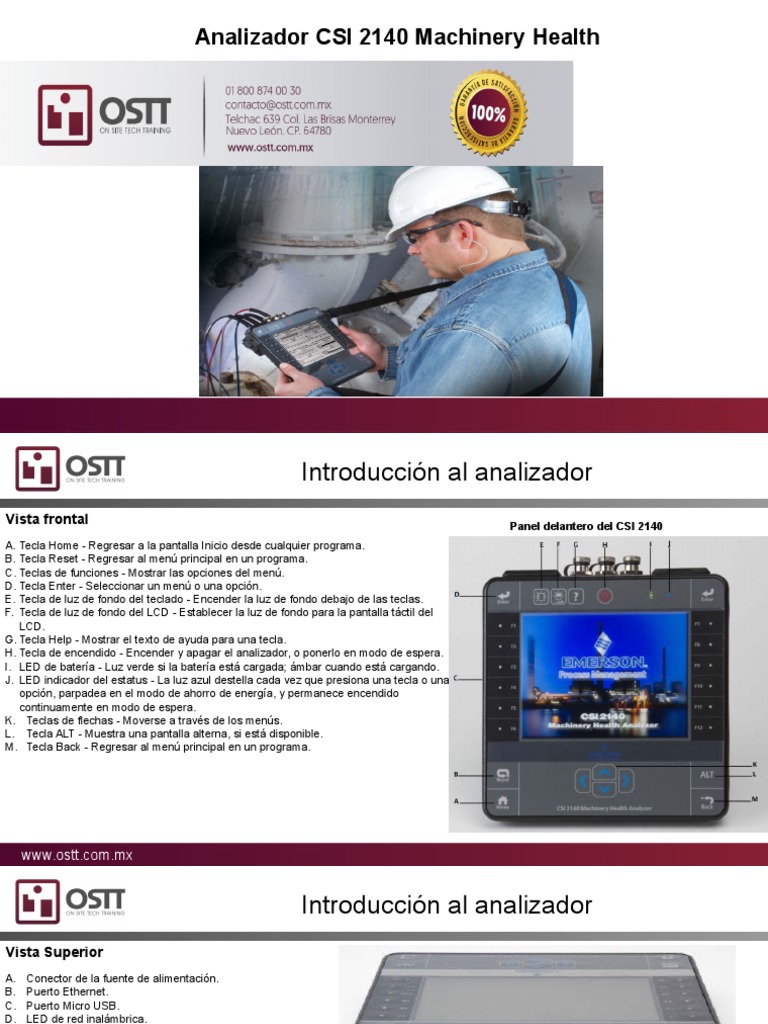 Manual Analizador CSI 2140 | PDF | Fuente de alimentación | Diodo emisor de luz