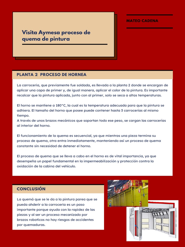 Informe Horno Aymesa | PDF