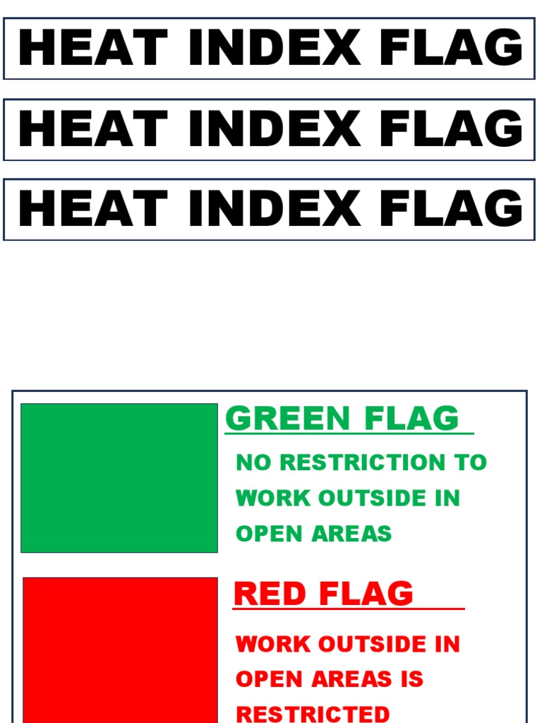 Heat Index Flag | PDF