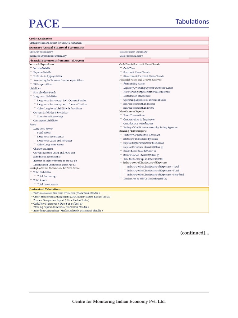 Pace Sample Report | PDF | Economies | Business