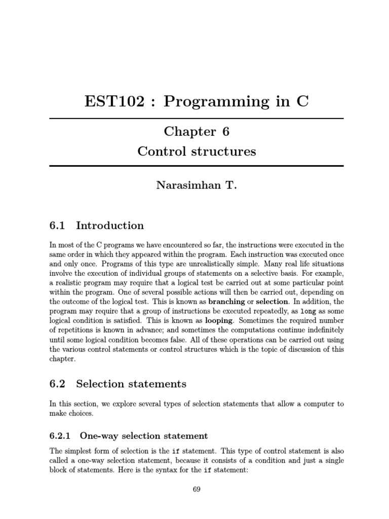 6 Control Structures | Download Free PDF | Control Flow | Computer ... 6 Control Structures | Download Free PDF | Control Flow | Computer ...