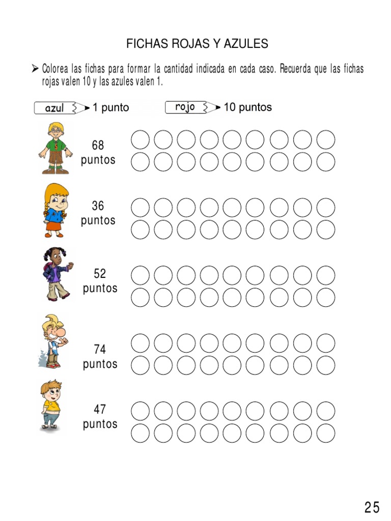 Fichas Rojas y Azules | PDF