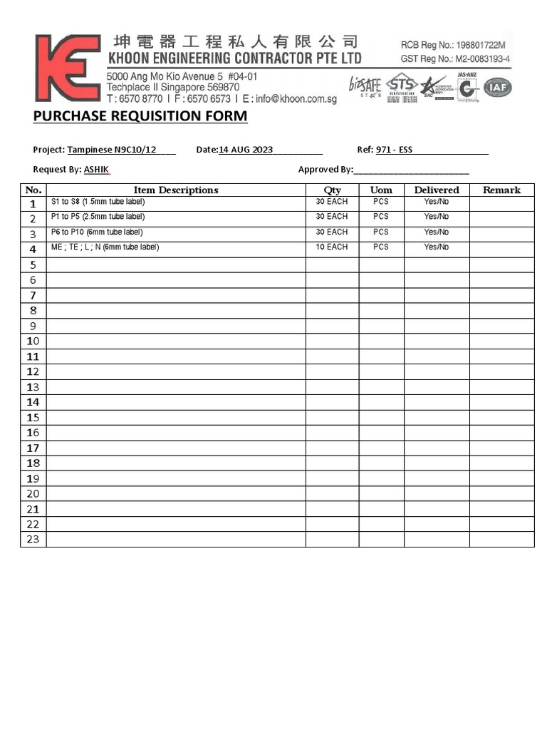 971 - ESS TUBE LABEL | PDF