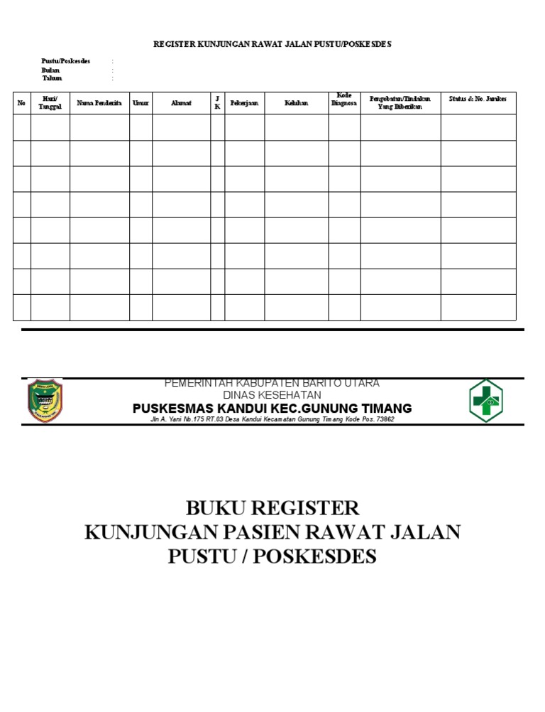 Buku Register Pustu Pdf