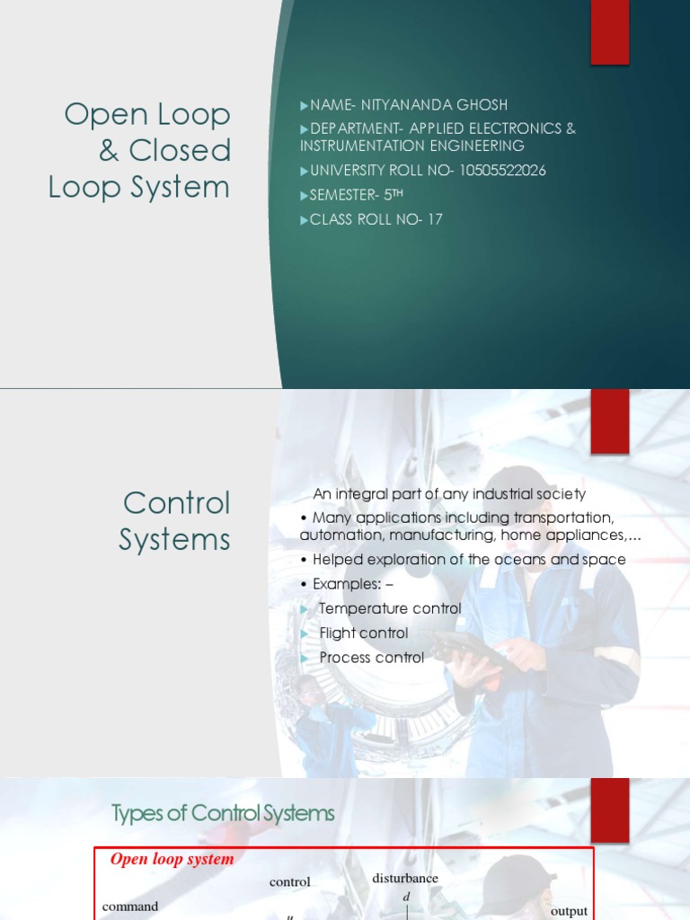 Open Loop & Closed Loop System | PDF | Technology & Engineering