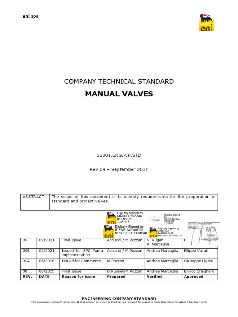 15801E09 - Manual Valve | Download Free PDF | Pipe (Fluid Conveyance) | Valve