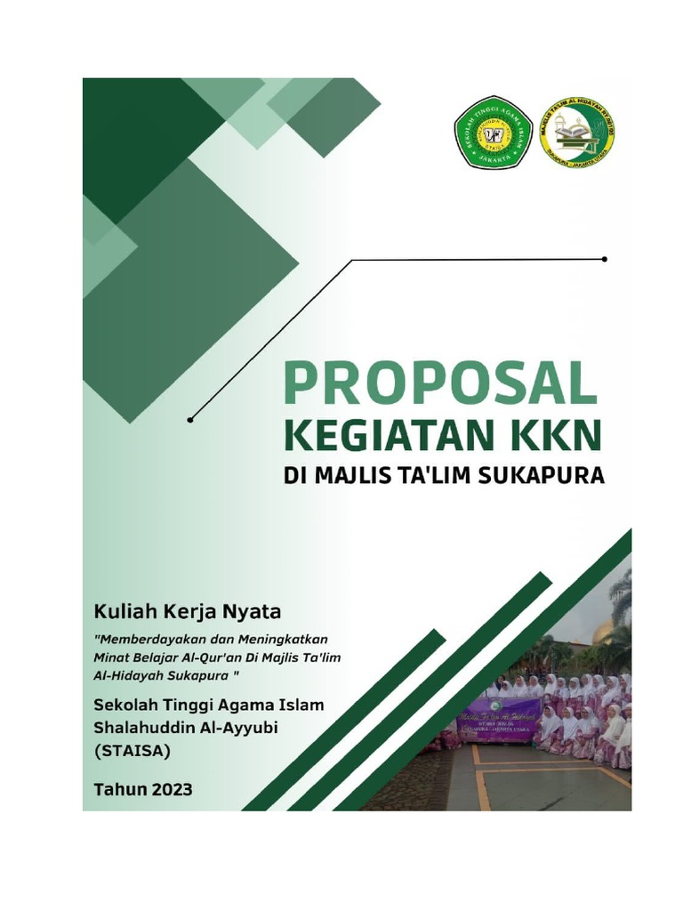 Proposal KKN - Ok | PDF