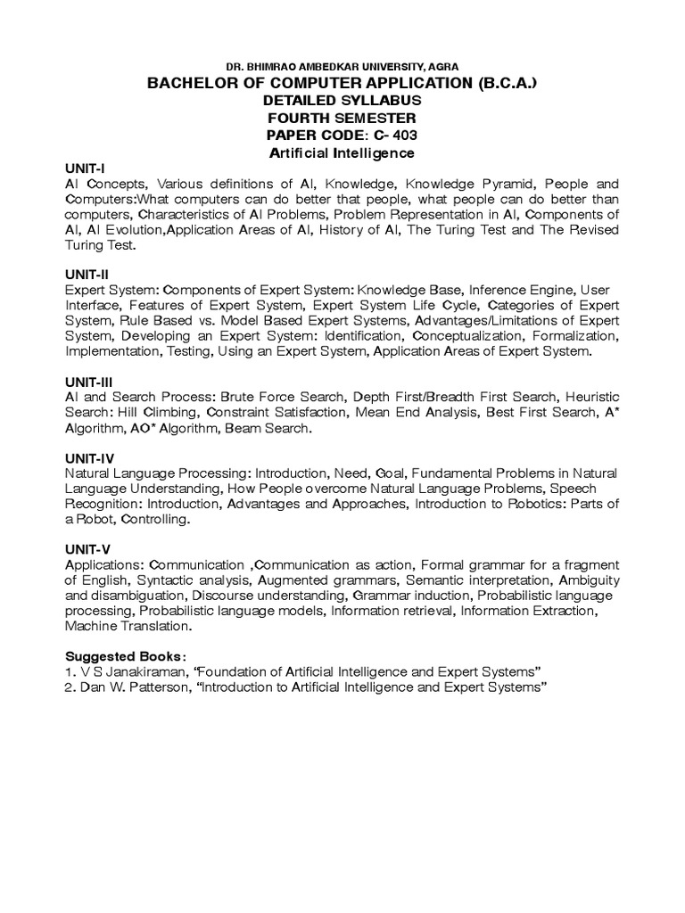 Syllabus | PDF | Computers