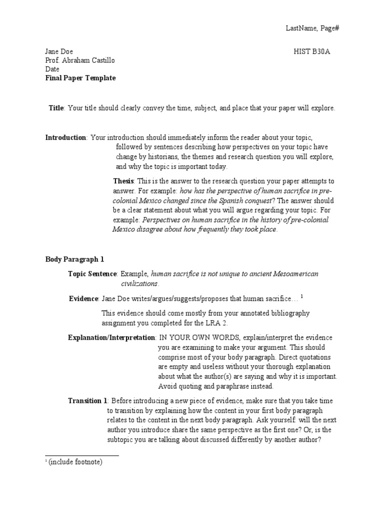 Final Paper Template | PDF