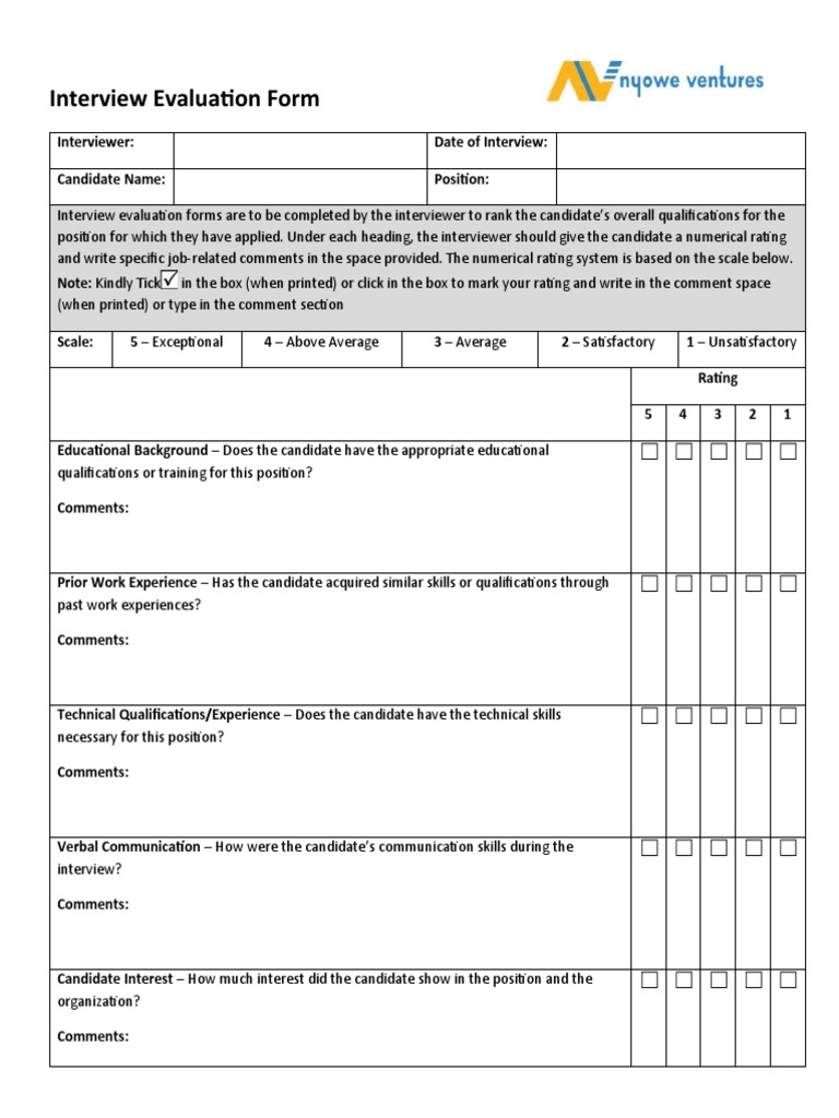 Interview Evaluation Guide | PDF