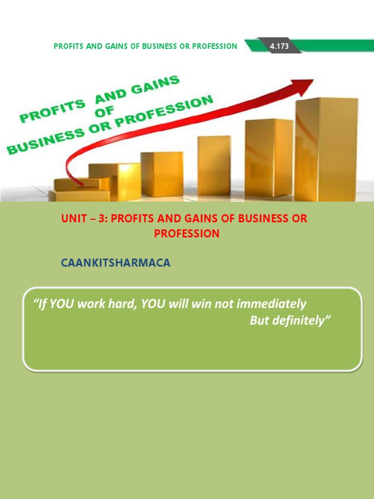 23 Profits Gains of Business and Profession 1688042033 | PDF