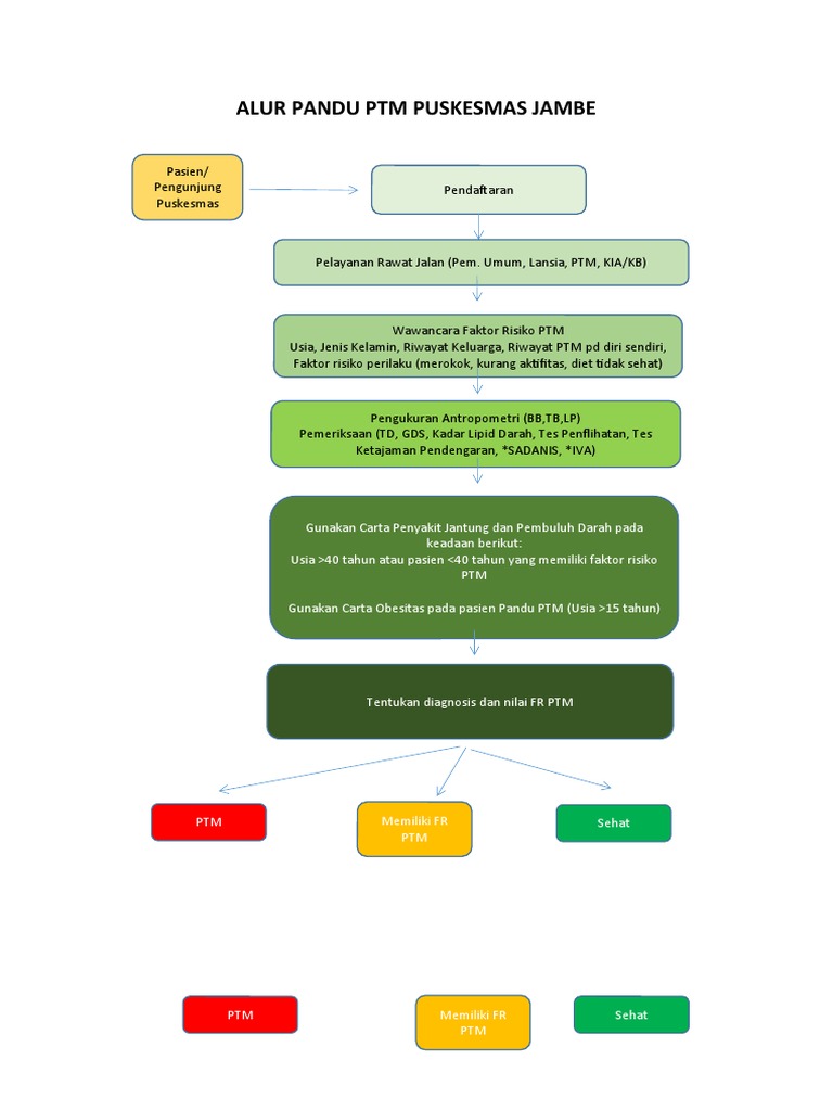 Alur Pandu PTM Puskesmas Jambe | PDF