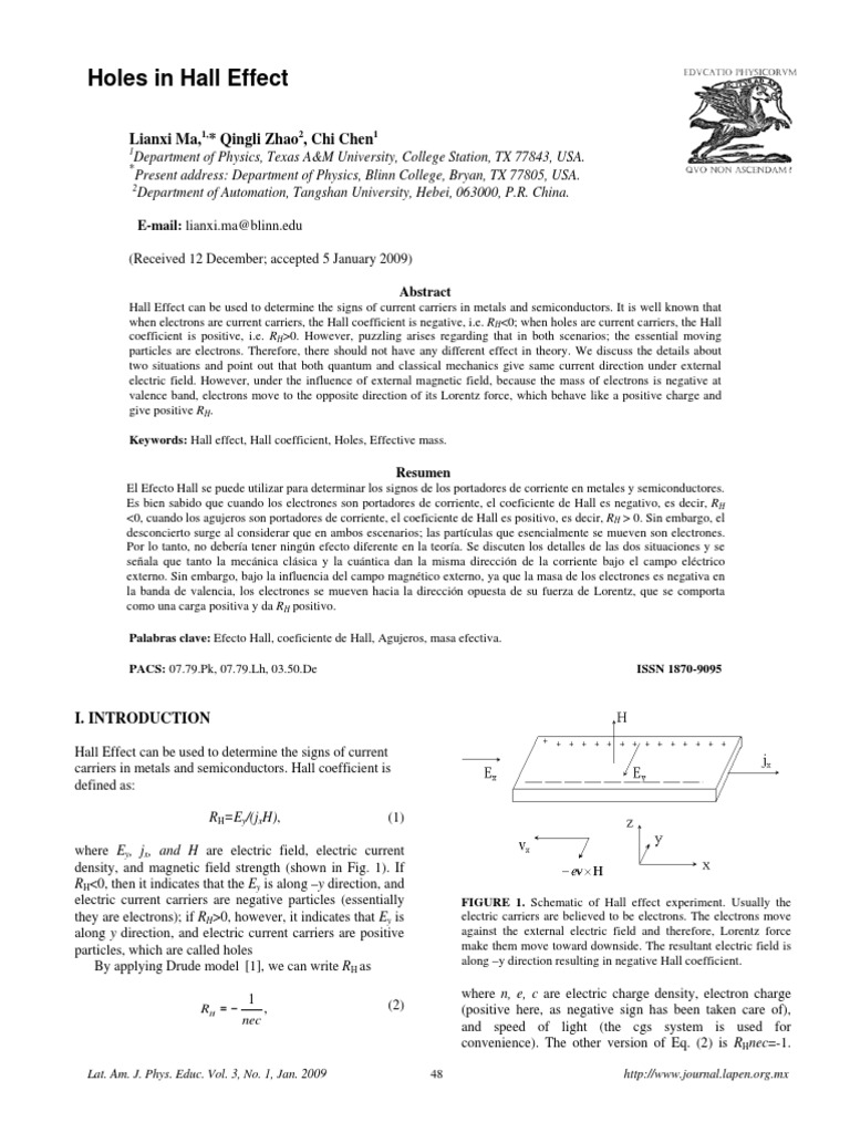 Hall Effect | PDF