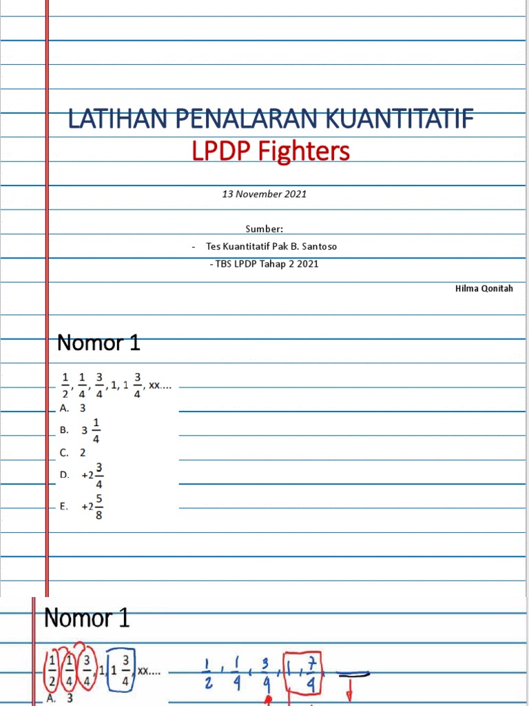 Latihan Penalaran Kuantitatif | PDF | Metode & Bahan Ajar | Seni
