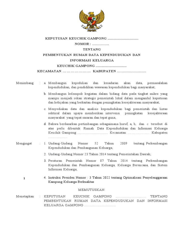 Contoh SK RDK | PDF | Pengelolaan Keuangan & Uang