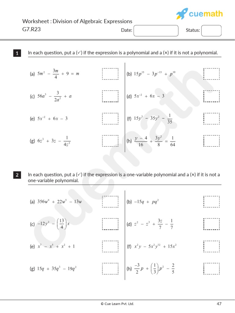 7th-grade-math-worksheet-division-of-algebraic-expressions | PDF