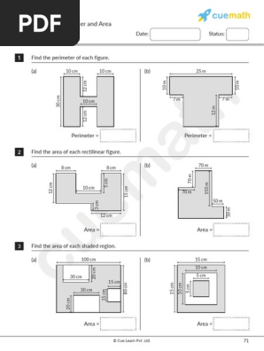 Area Worksheets 7th Grade Pdf