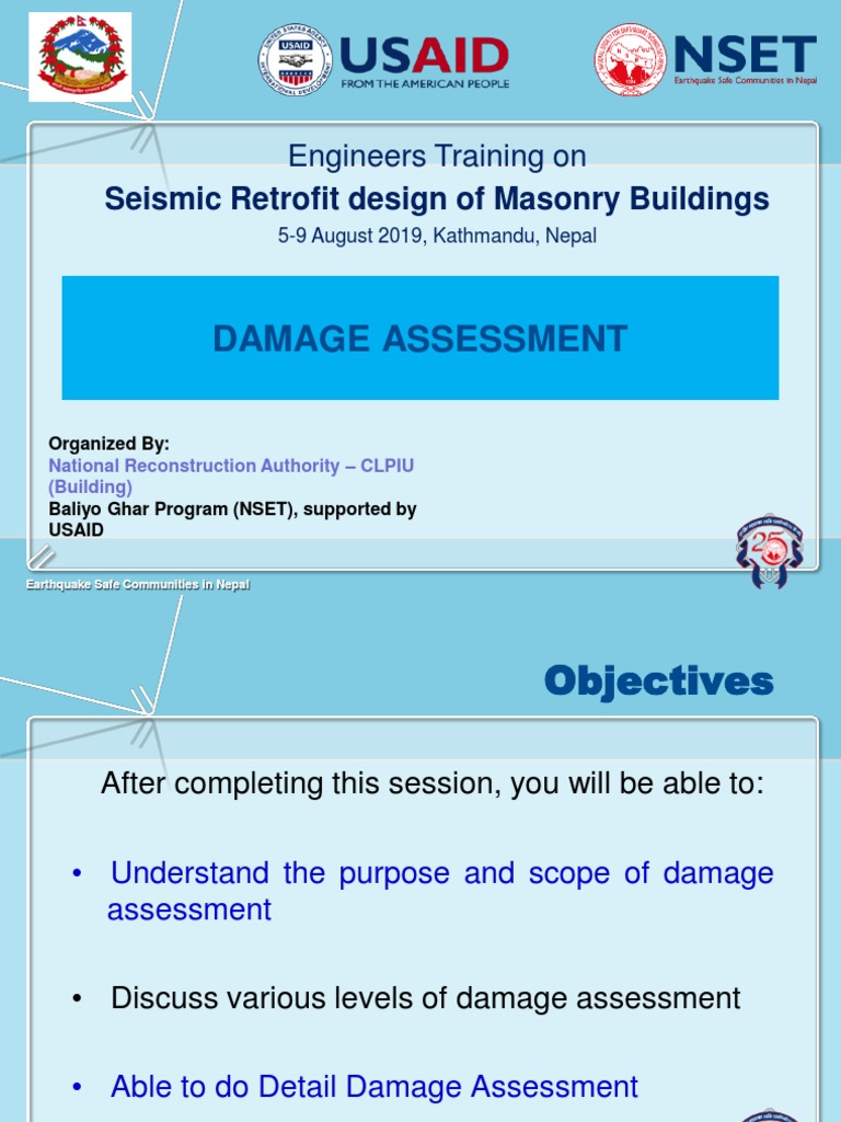 S5 Damage Assessment | PDF | Masonry | Earthquakes